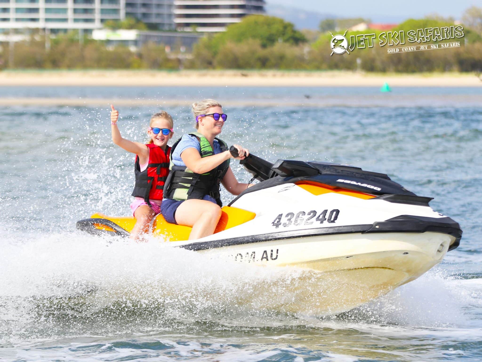 The best way to entertain the kids - Gold Coast Jet Ski Safaris